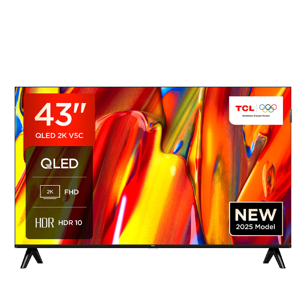 TCL 43V5C-UK 43" Full HD QLED TV – SpatialOnline