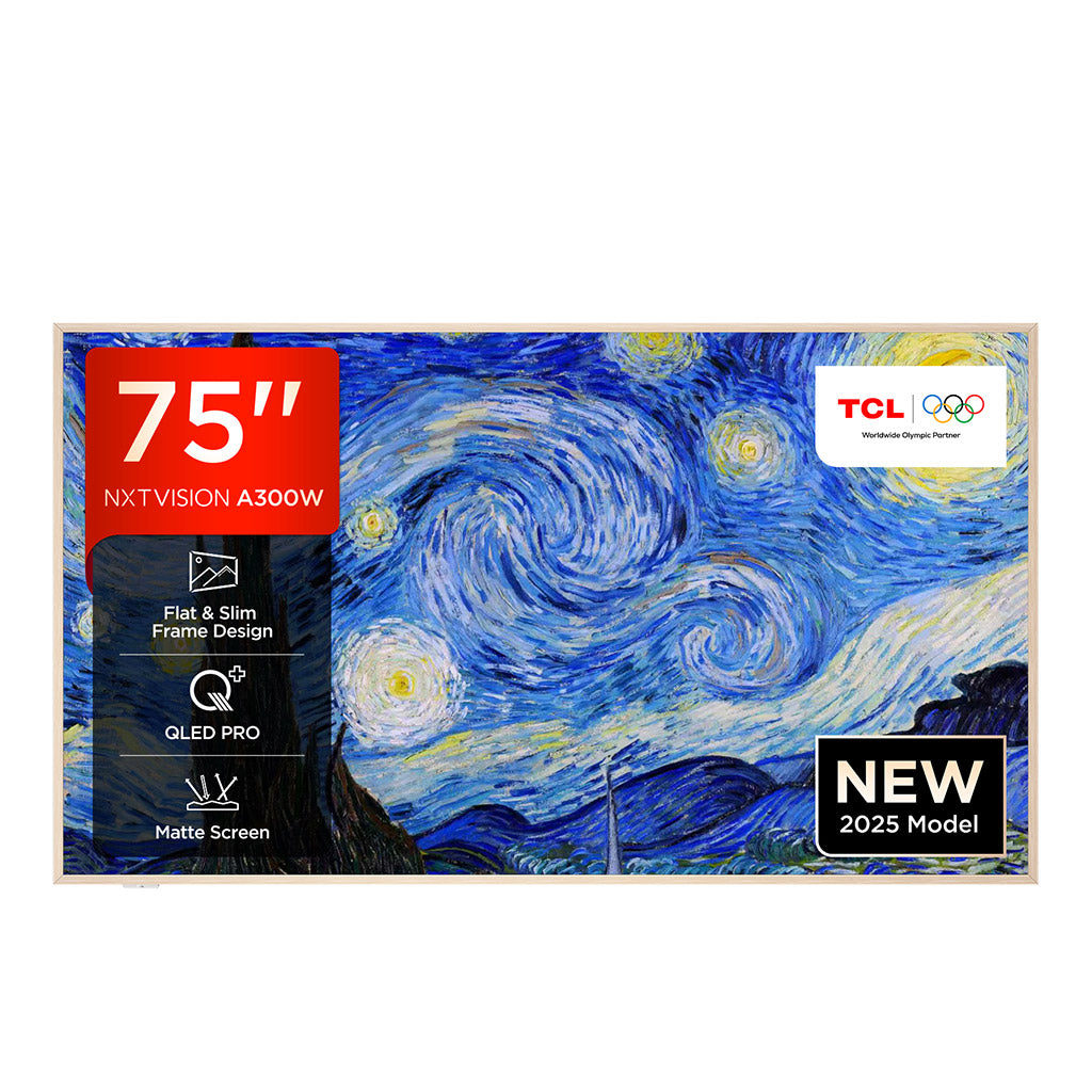 TCL NXTVision 75A300W-UK 75" QLED Smart TV – SpatialOnline